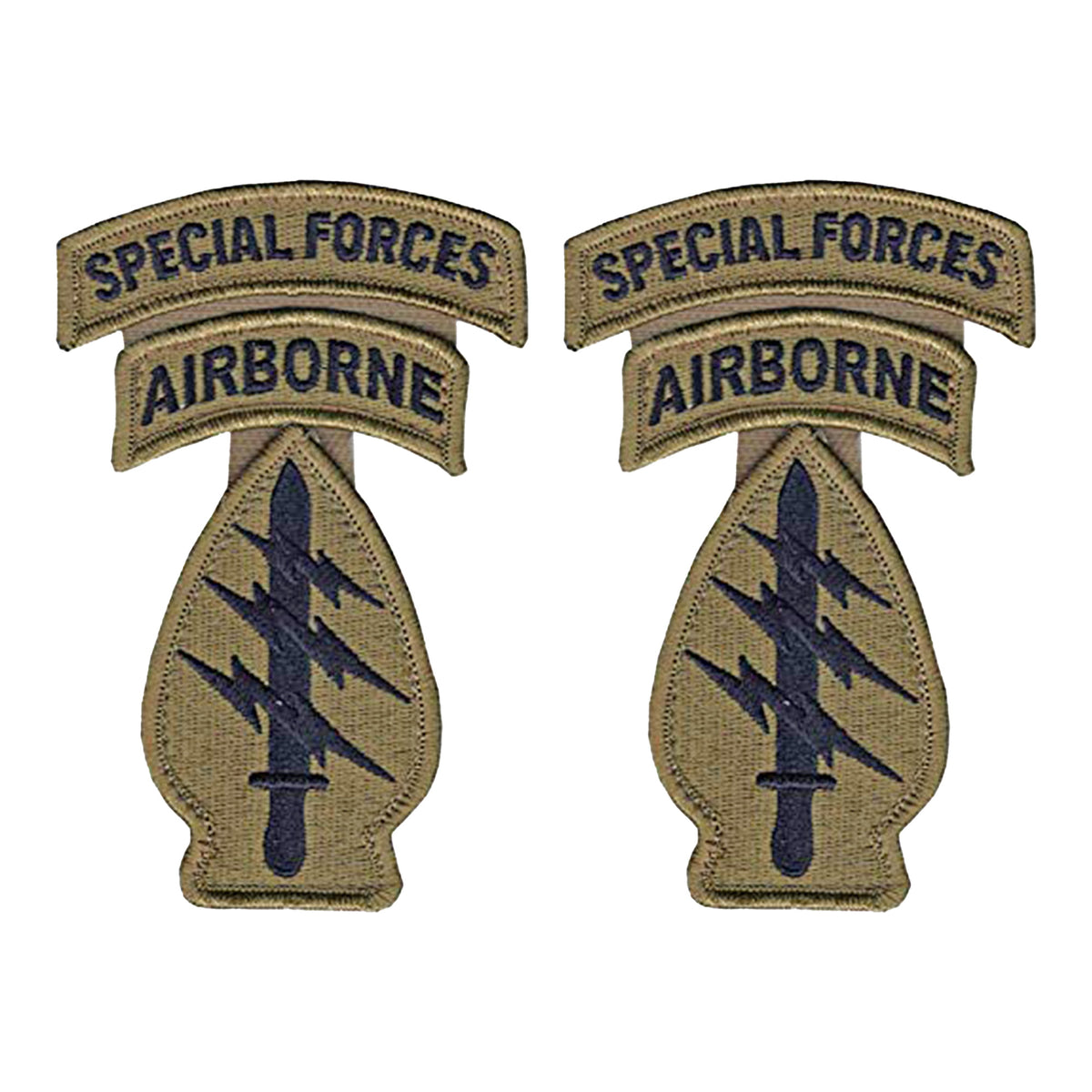 Special Forces Ocp Patch With Special Forces And Airborne Tabs Spaced