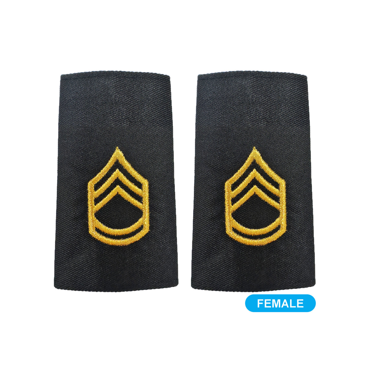 E7 Sergeant First Class Shoulder Marks - Small-Female | Insignia Depot