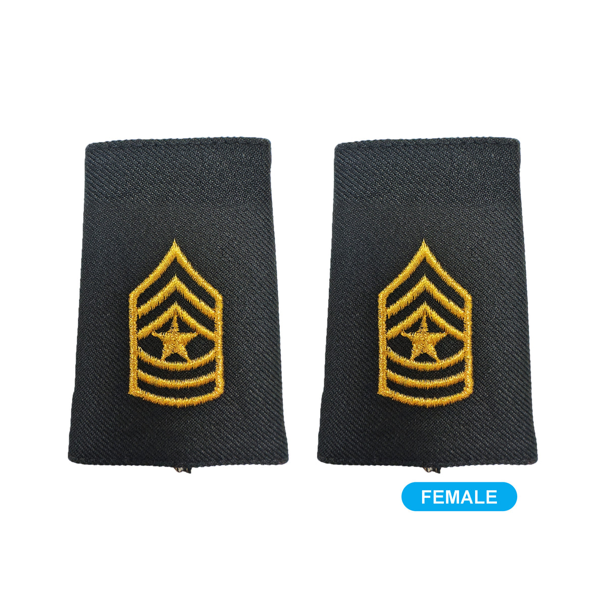 E9 Sergeant Major Shoulder Marks - Small-Female | Insignia Depot