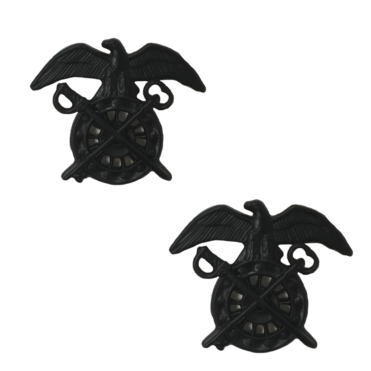 Quartermaster Black Metal Branch Pin-On | Insignia Depot
