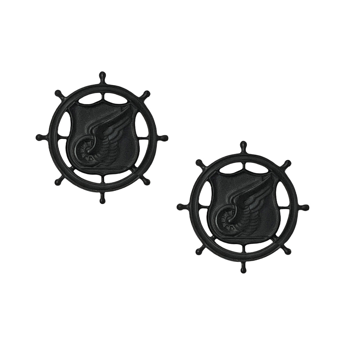 Transportation Black Metal Branch Pin-On | Insignia Depot