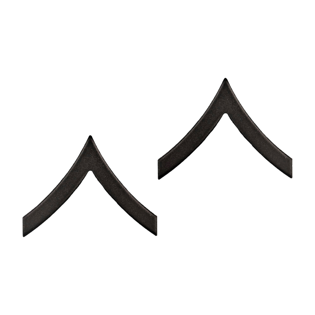 E2 Private Black Metal Pin-on Rank | Insignia Depot