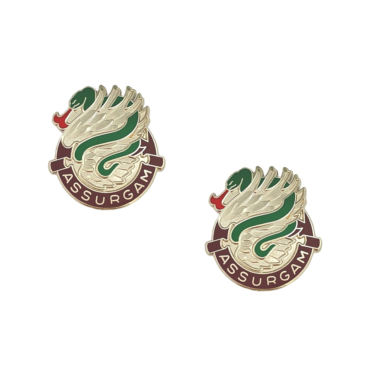 626th Support Battalion Crest "Assurgam" (pair) | Insignia Depot