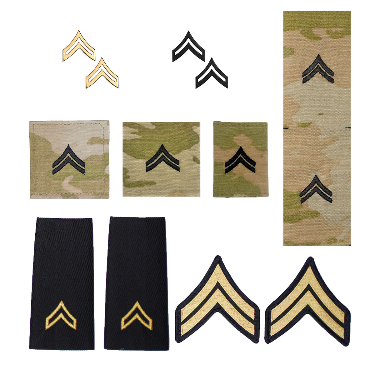U.S. Army E4 Corporal Rank Bundle (Male) | Insignia Depot