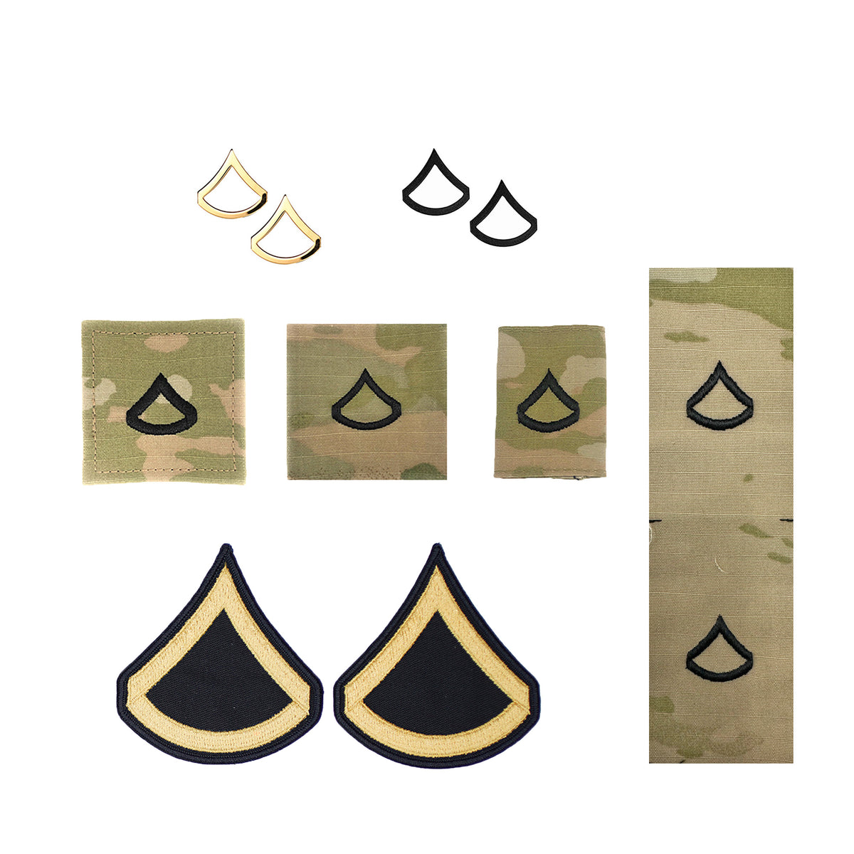 U.S. Army E3 Private First Class Rank Bundle (Male) | Insignia Depot