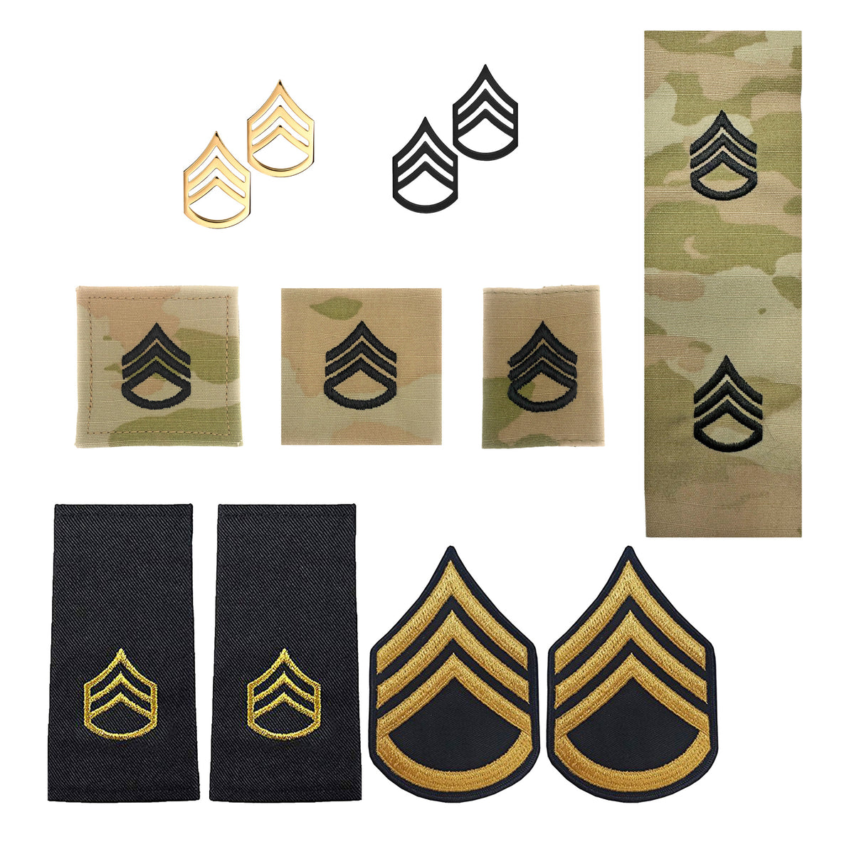 US Army E6 Staff Sergeant Male Rank Bundle | Insignia Depot