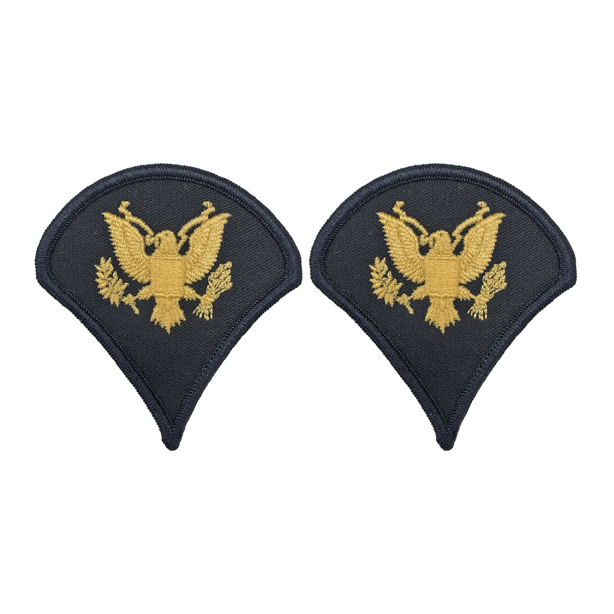 E4 Specialist Gold on Blue Sew-on - Large/Male