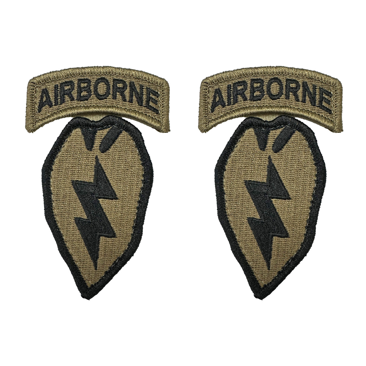25th Infantry with Airborne Tab OCP Patch with Hook Fastener (pair ...