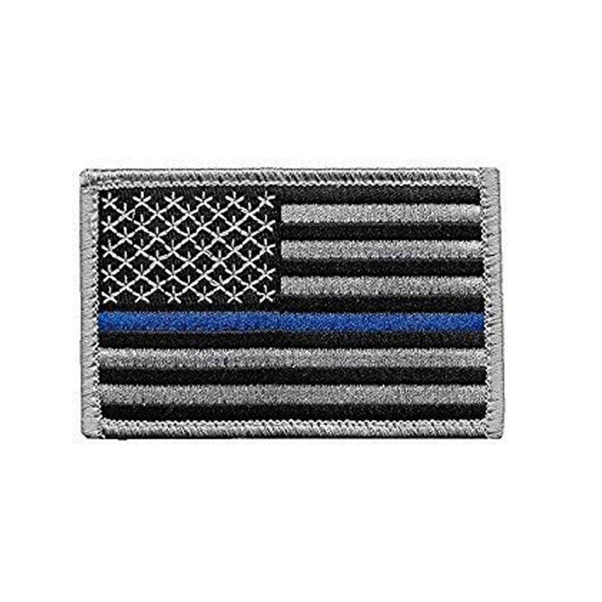 Tactical Law Enforcement Patch W/ Hook Fastener (Blue Line) (each ...
