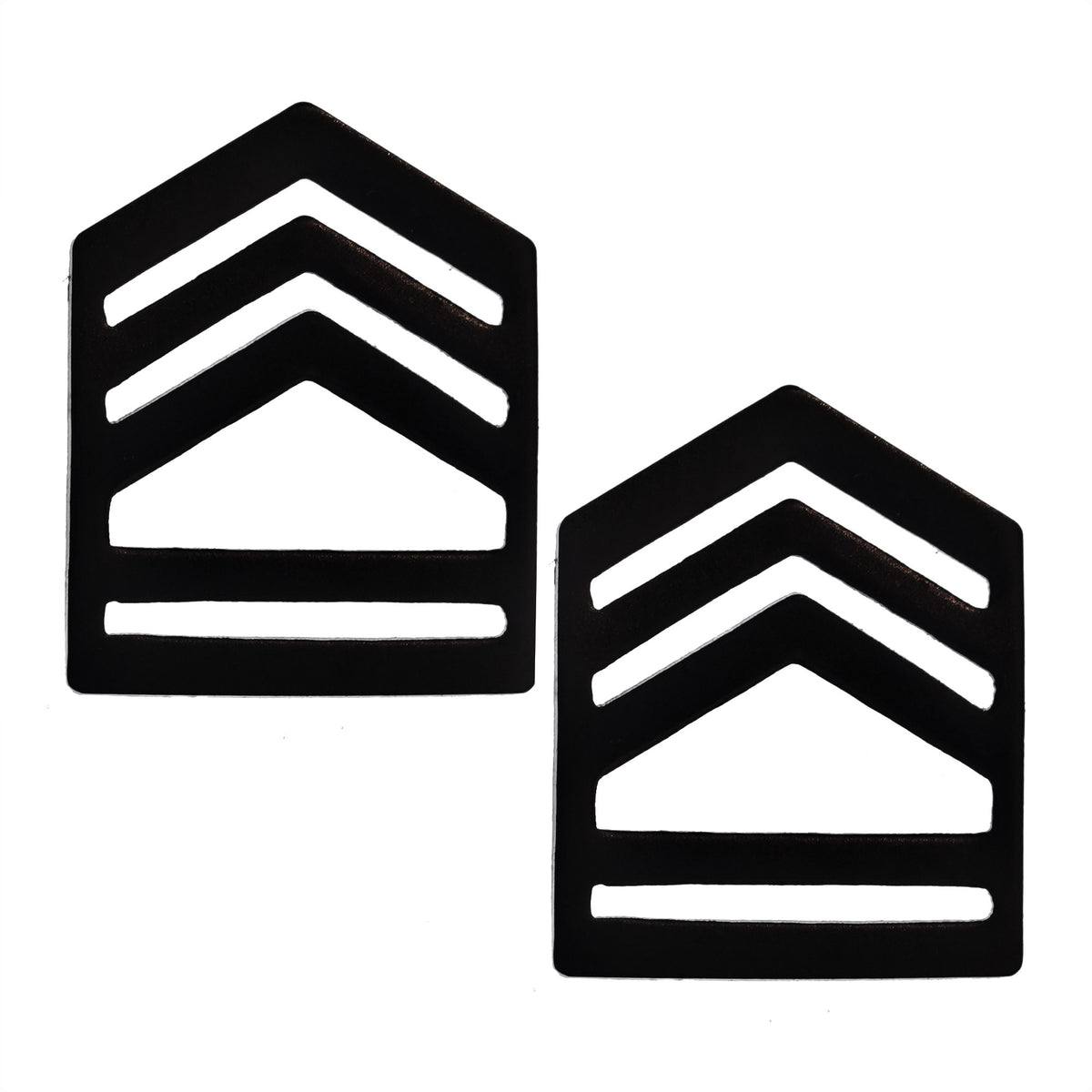 E7 ROTC SFC Black Metal Rank Pin-on | Insignia Depot