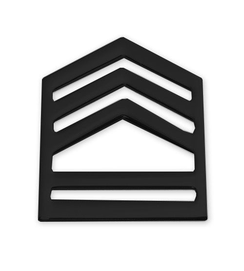 E7 ROTC SFC Black Metal Rank Pin-on | Insignia Depot