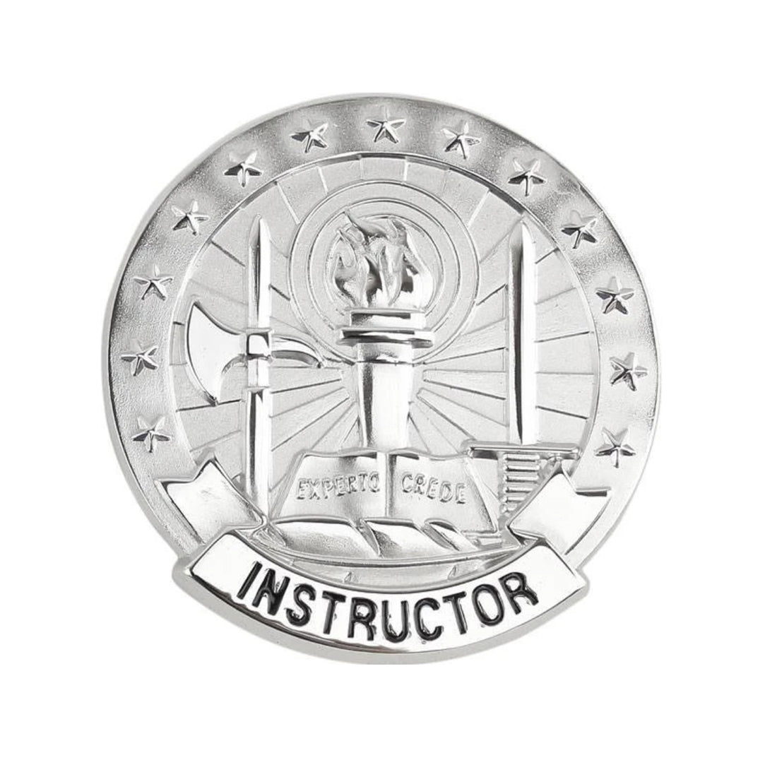 Aide to BDG Basic Instructor Brite Pin-On Badge | Insignia Depot