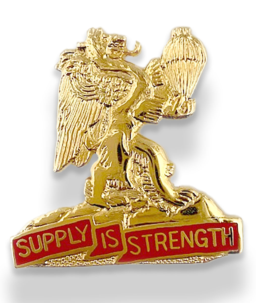 407th S&S Battalion Crest (Right) "Supply Is Strength" (each ...