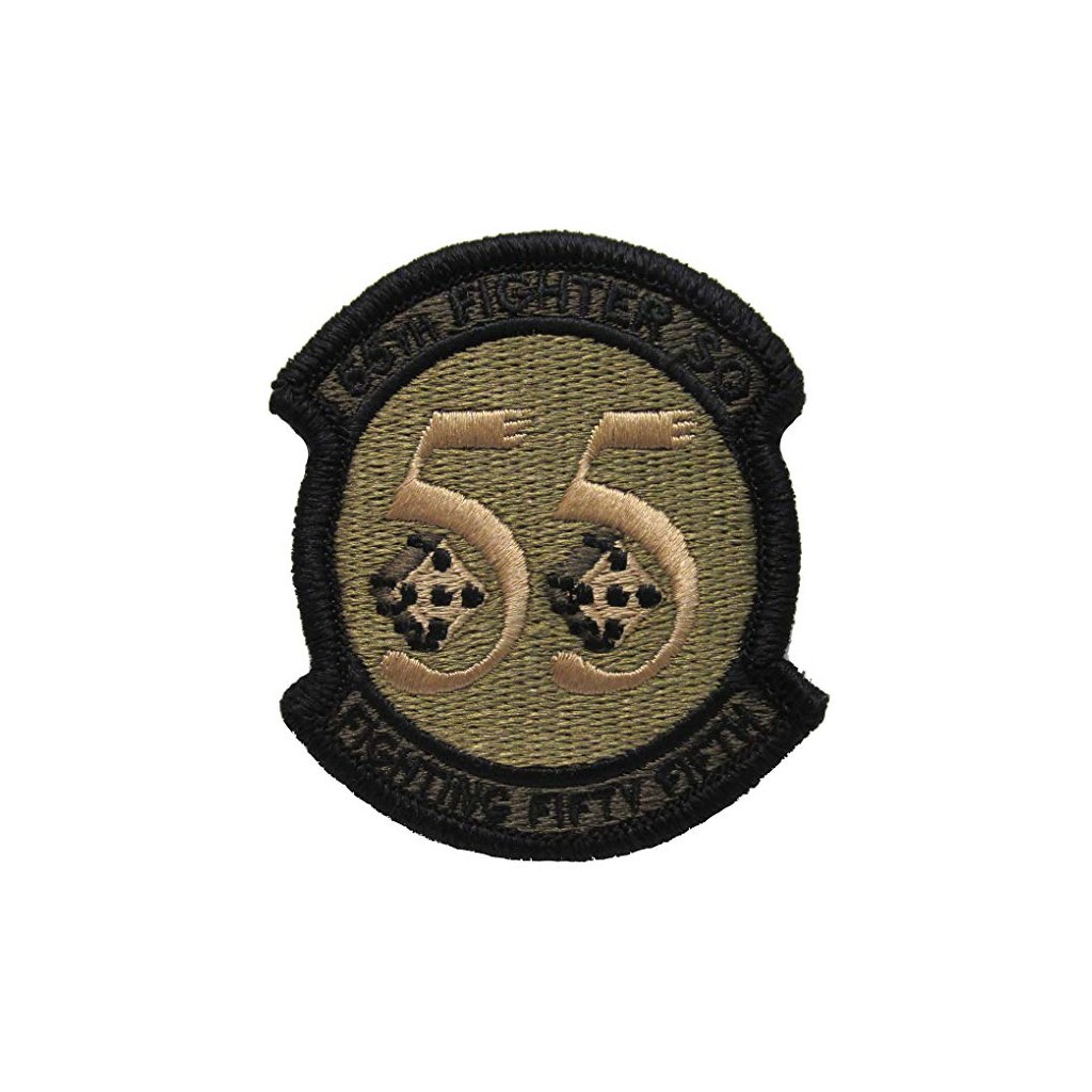 US Air Force 55th Fighter Squadron OCP Spice Brown Patch with Hook ...