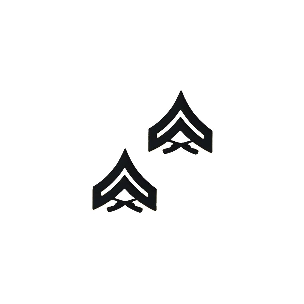 U.S.M.C. Subdued Metal Corporal | Insignia Depot