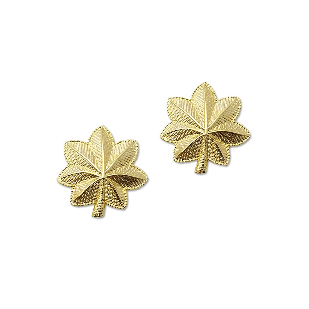 Police Major Gold Rank Pin 1" Pair | Insignia Depot