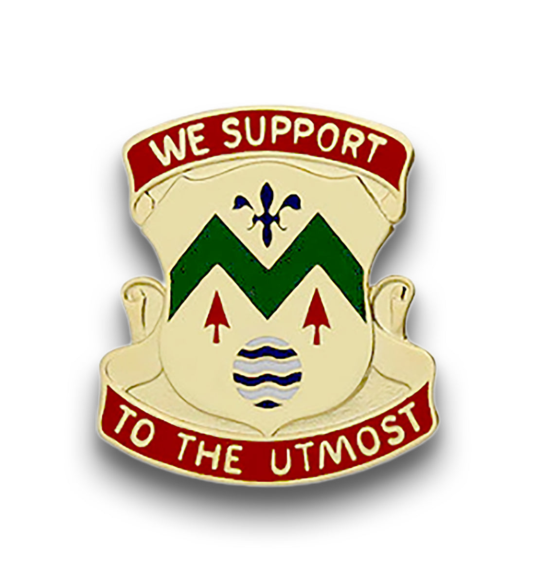 528th Support Battalion "We Support To The Upmost" (each) | Insignia Depot