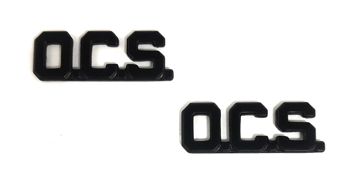 Officer Candidate School O.C.S. Black Metal Pin-on Rank | Insignia Depot