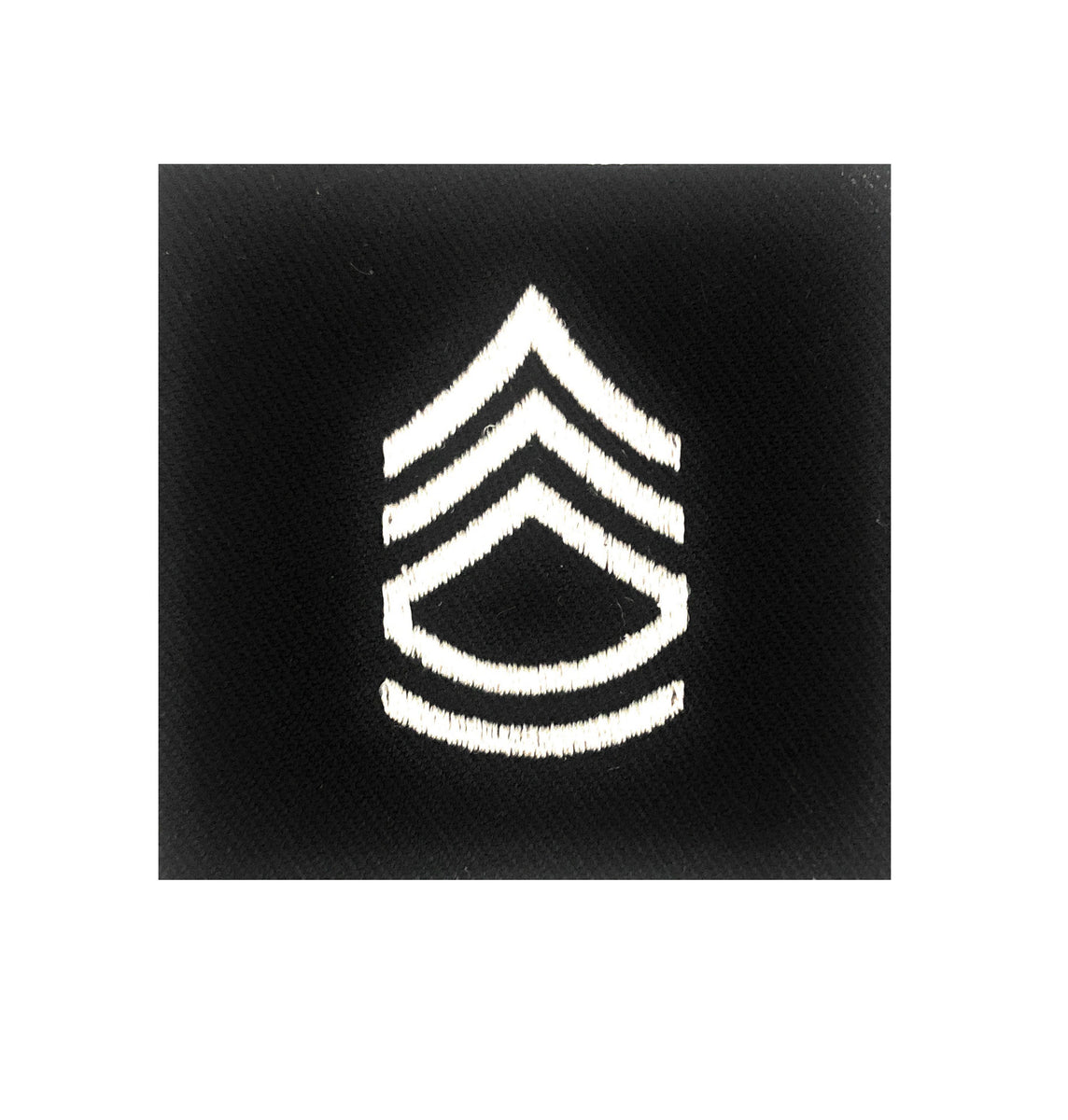 (E7) Sergeant First Class 2x2 Black Sew-On (each) | Insignia Depot
