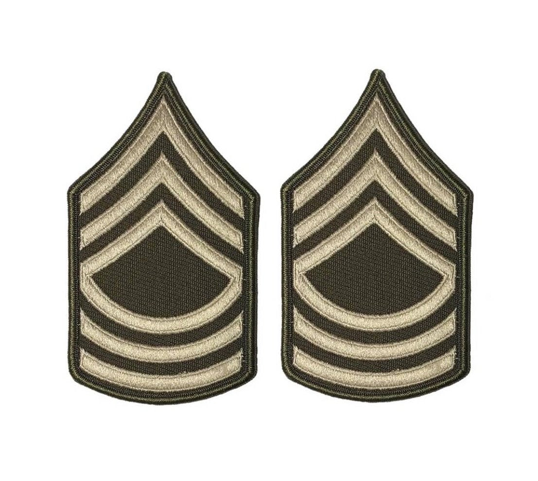 AGSU U.S. Army E8 Master Sergeant Chevron Sew On Rank Male | Insignia Depot