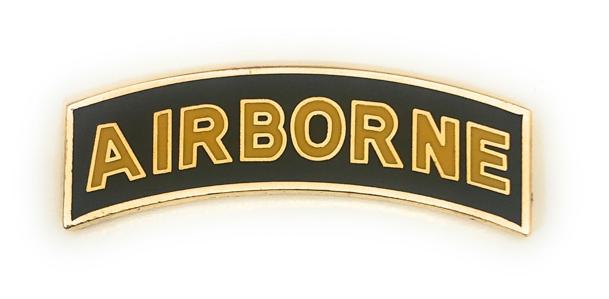 Airborne Tab (Black and Gold) CSIB | Insignia Depot